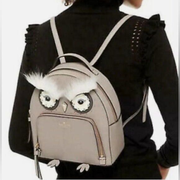 kate spade | Bags | Kate Spade Star Bright Owl Tomi Leather Backpack ...
